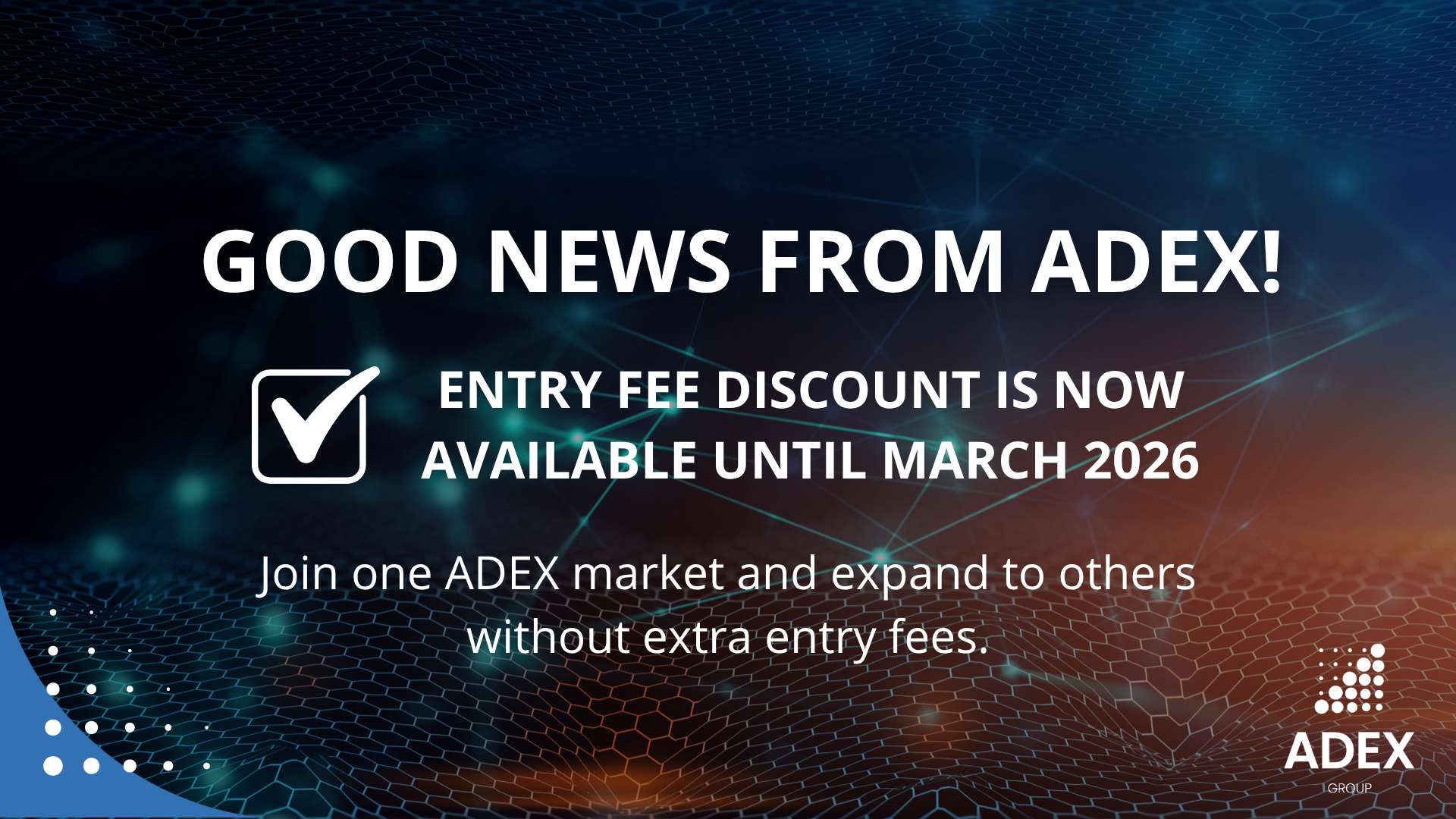 Popust na pristopnino za udeležence trgov ADEX na voljo do marca 2026 - BSP SouthPool Energetska ...